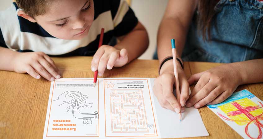 Libro para colorear: “Cuidamos nuestra salud”